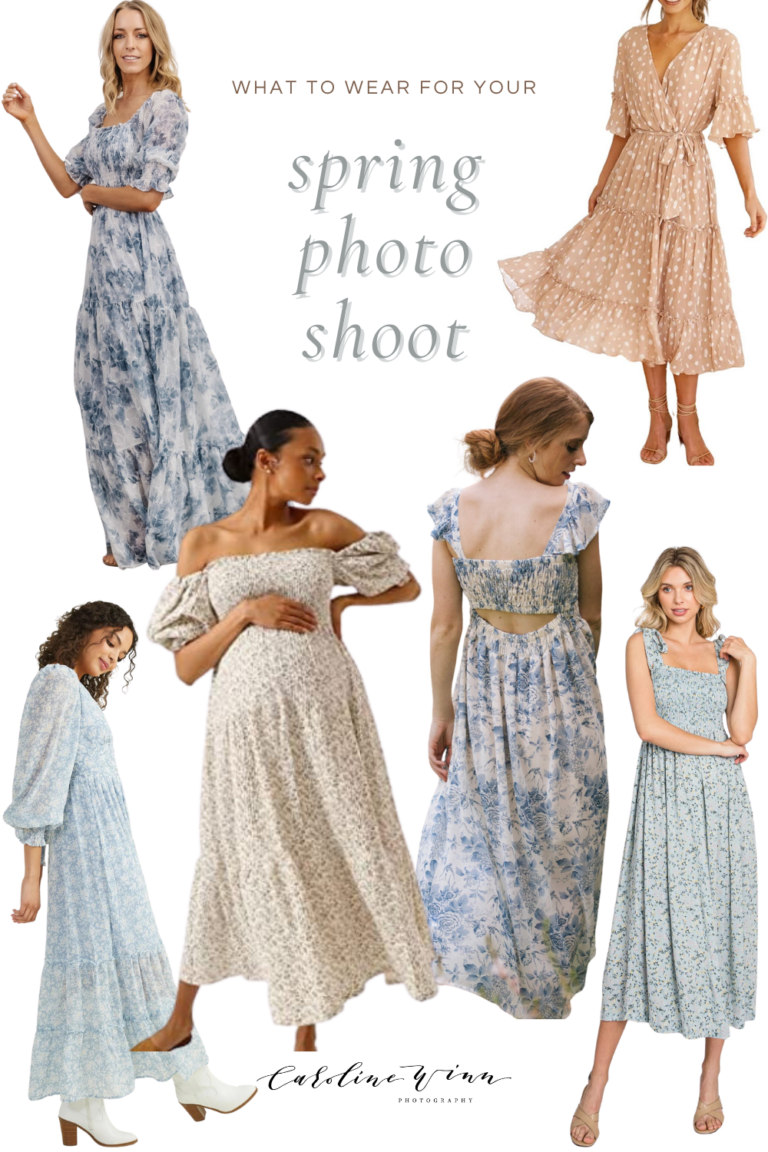 What to Wear For Your Spring Photo Shoot | carolinewinnphotography.com