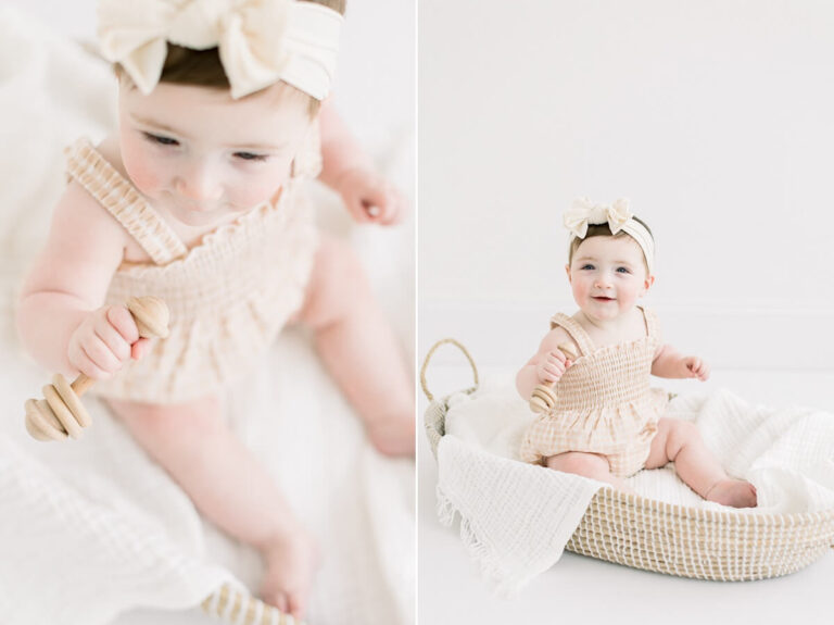 Maeve | 8 Month Milestone Session | carolinewinnphotography.com