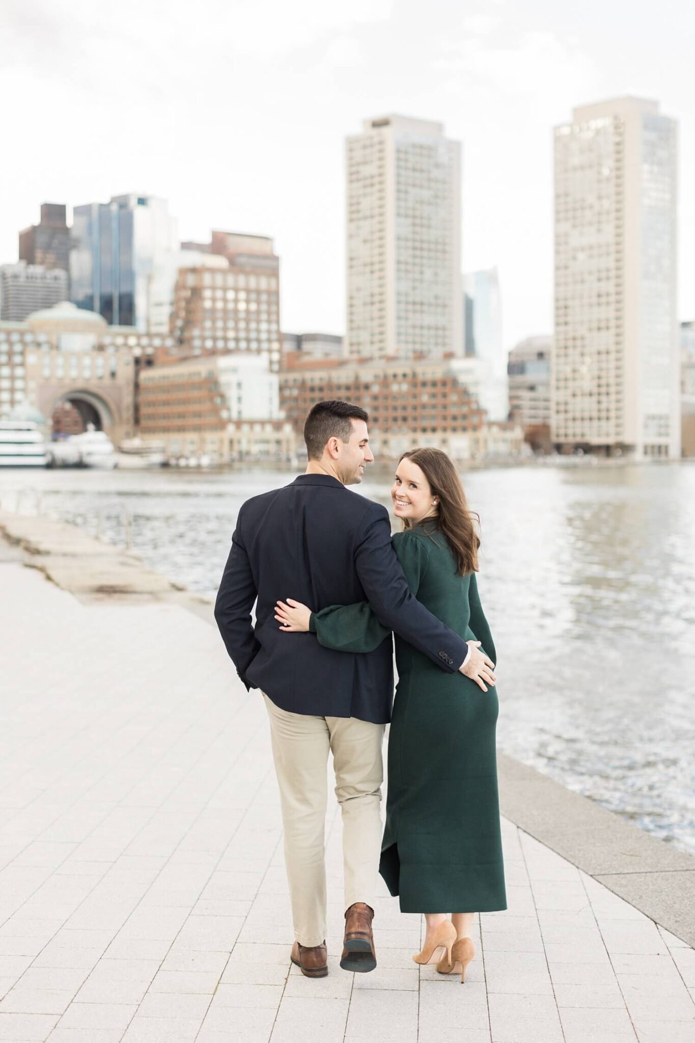 Boston Seaport Winter Engagement Photos | Kathryn + Steven ...